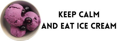 Rainbow Ice Cream - Keep Calm And Eat Ice Cream