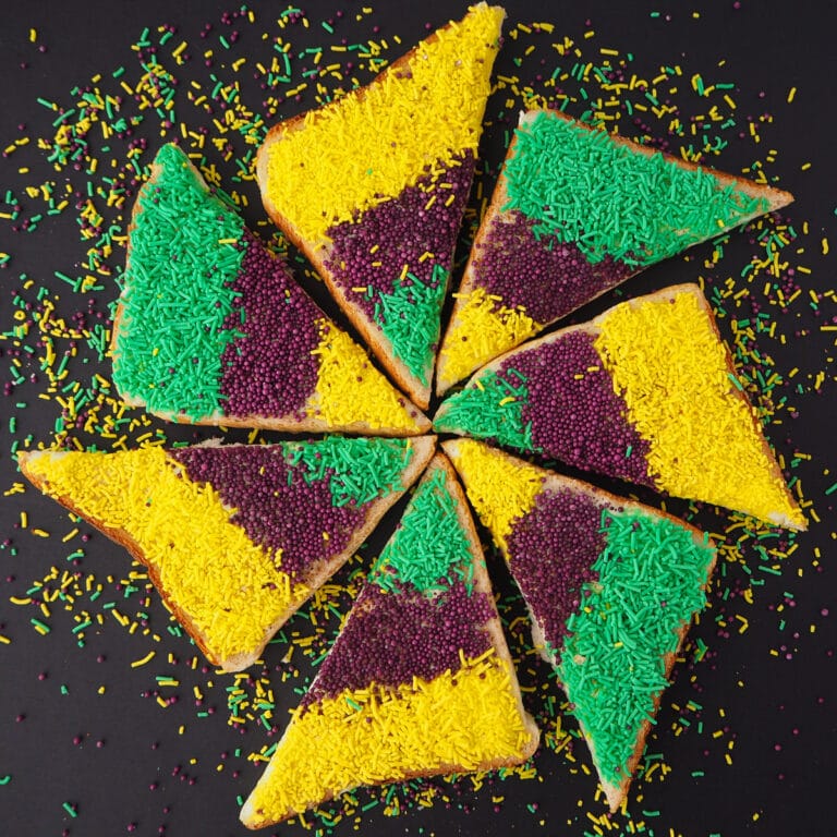 King Cake Sprinkles Bread - Keep Calm And Eat Ice Cream