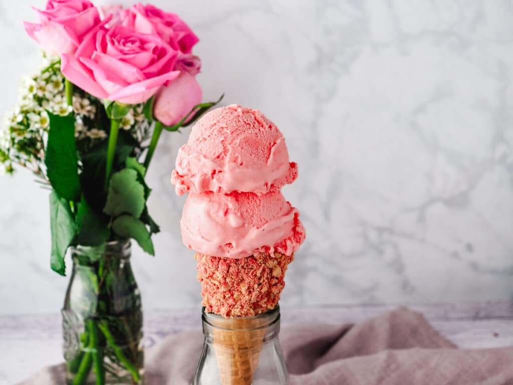 Rose Ice Cream - Keep Calm And Eat Ice Cream